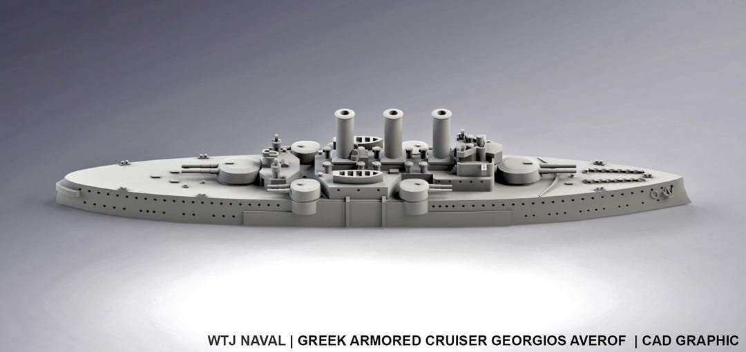 Giorgios Averof 1912 Greek Armored Cruiser - Etsy