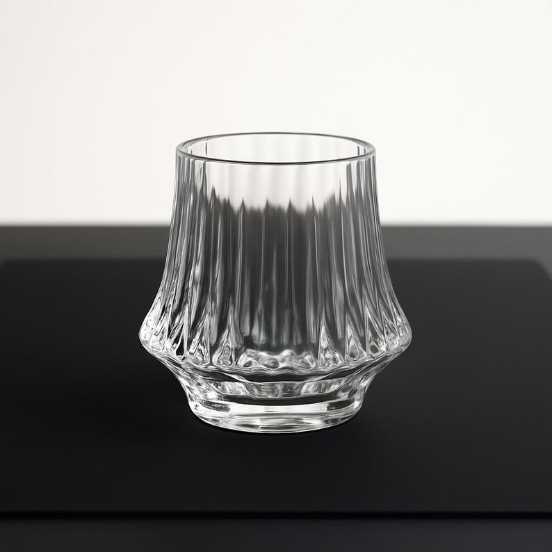 Whiskey Glass With Textured Design - Etsy
