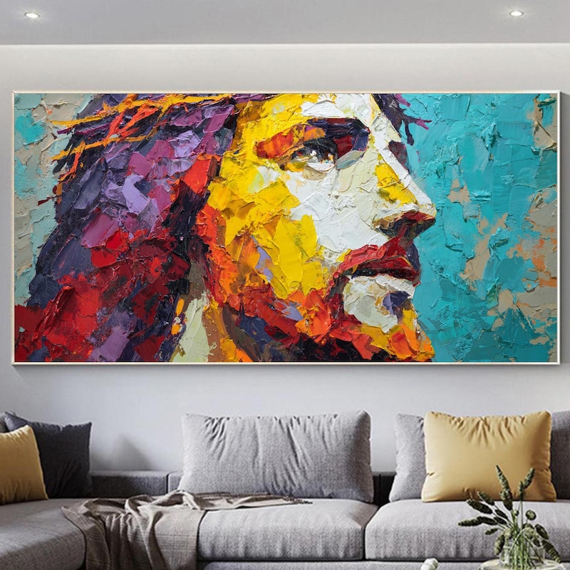 Abstract Wall Art Impasto - Etsy