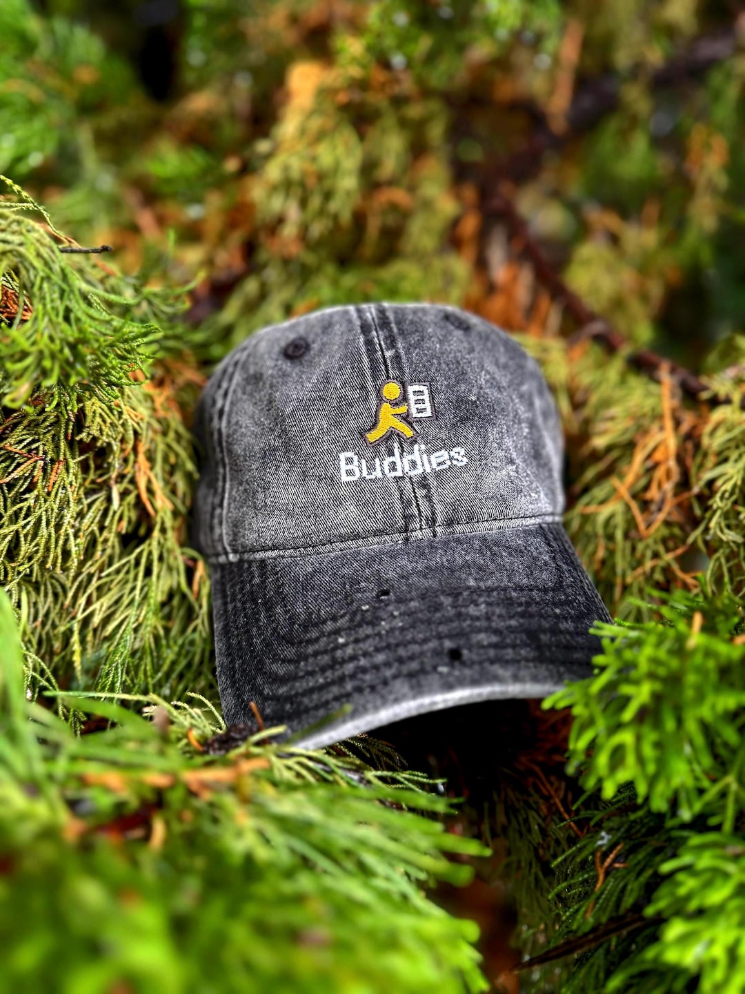 AOL Instant Messenger AIM Buddies | Y2K Denim Dad Hat - Etsy