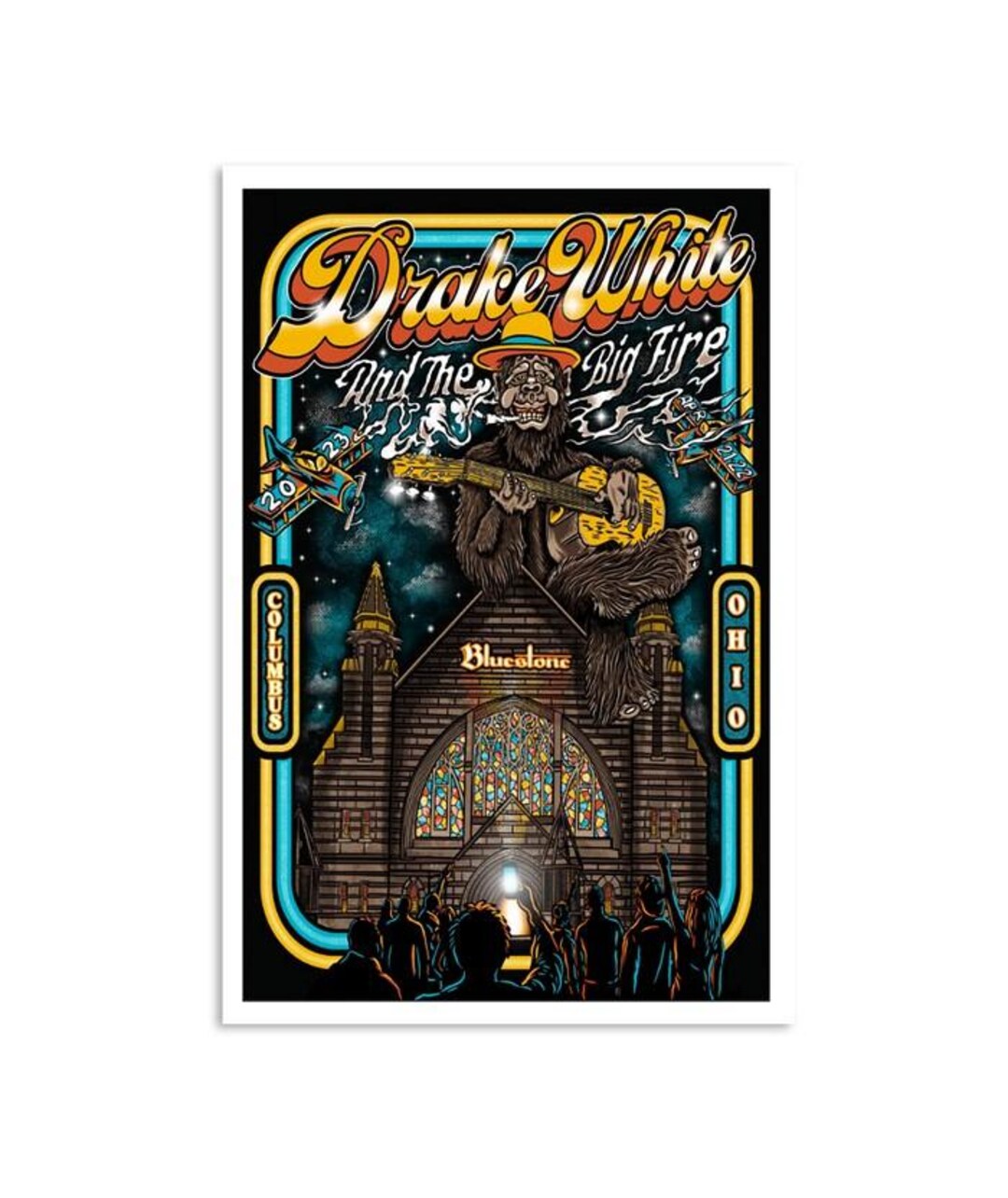 Drake White Columbus Ohio Poster 2023 Bluestone Concert Tour Art Print ...