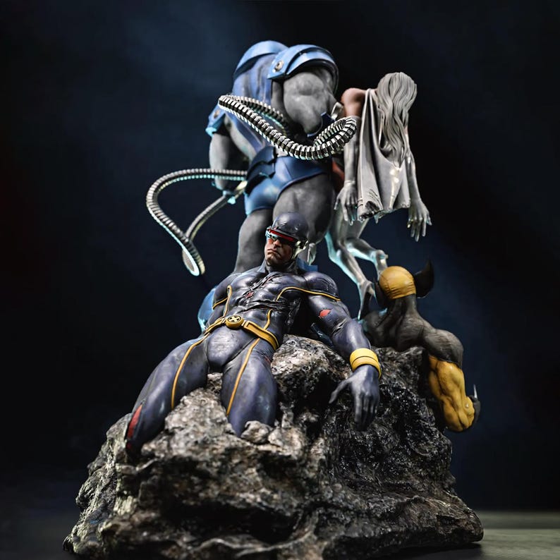 Apocalypse Vs X-men Fanart 3D STL Print File | Massive Villain Vs ...