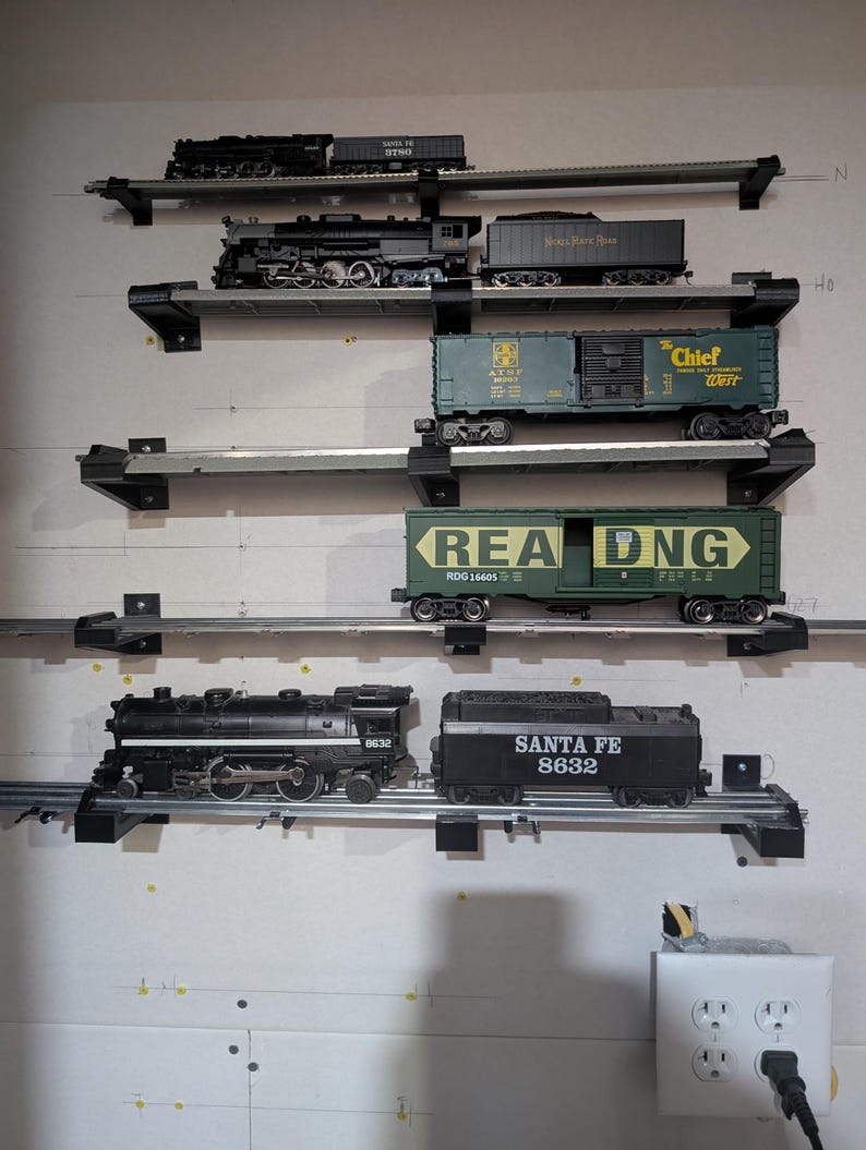O Scale Train Track Wall Mount Bracket - Etsy