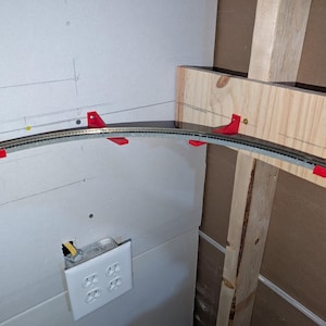 N Scale Model Train Track Wall Mount Complete Room System - Etsy