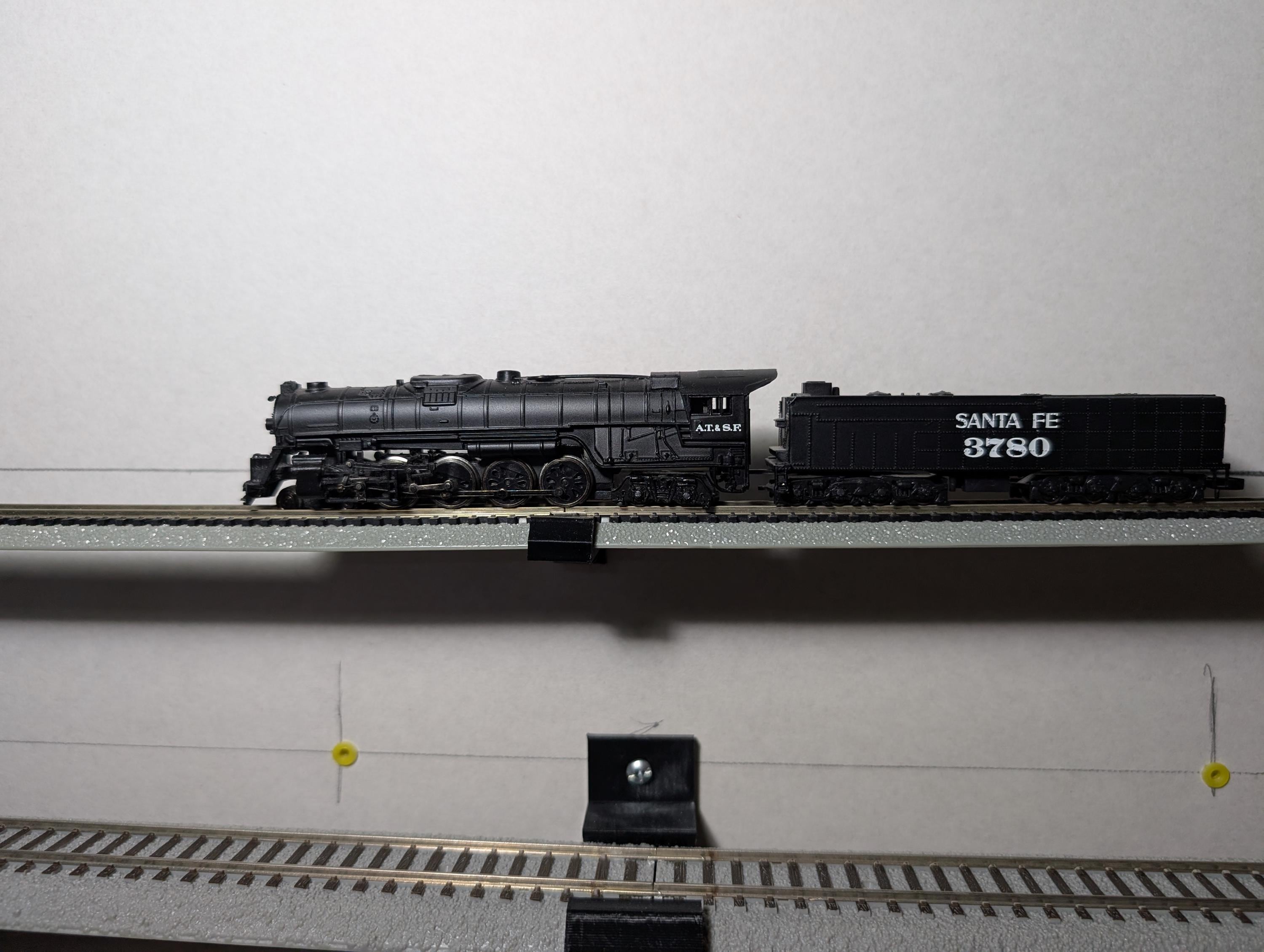 N Scale Model Train Track Wall Mount Complete Room System - Etsy