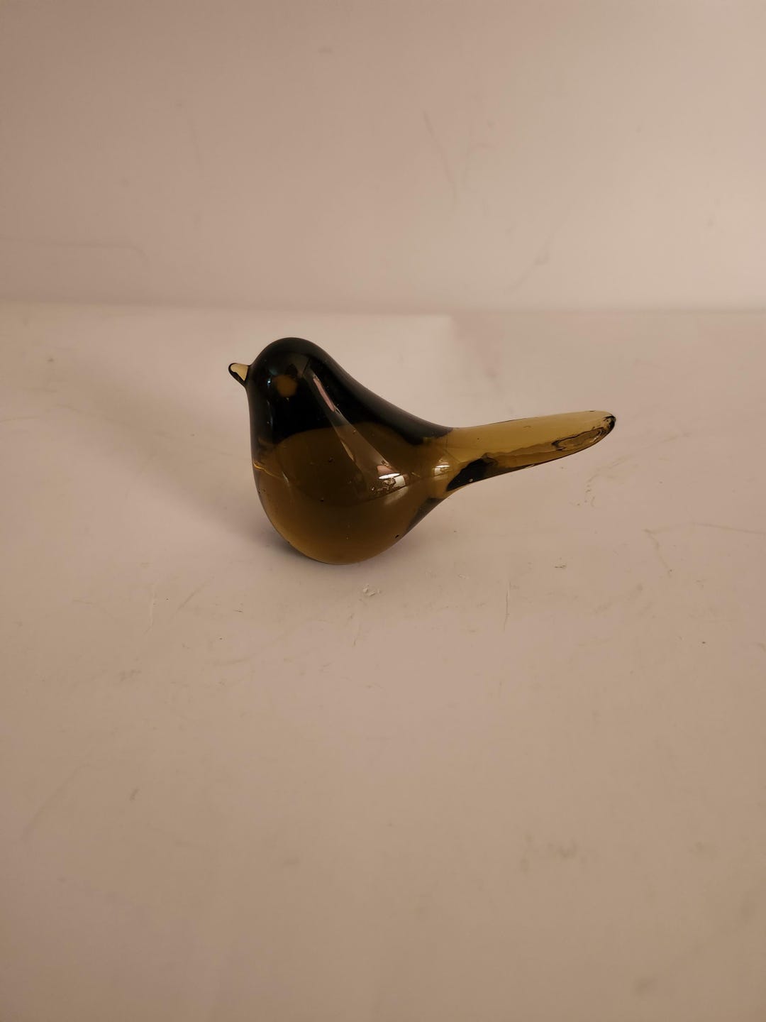 Vintage Napcoware Honey Amber Glass Bird - Etsy