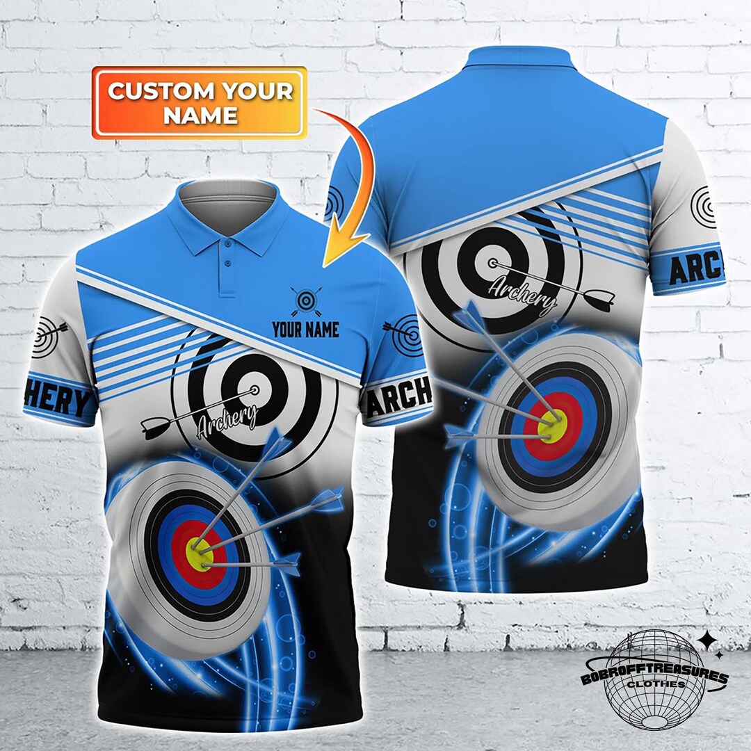 Personalized Archery Polo Shirt, Custom Name Archery Team Uniform - Etsy