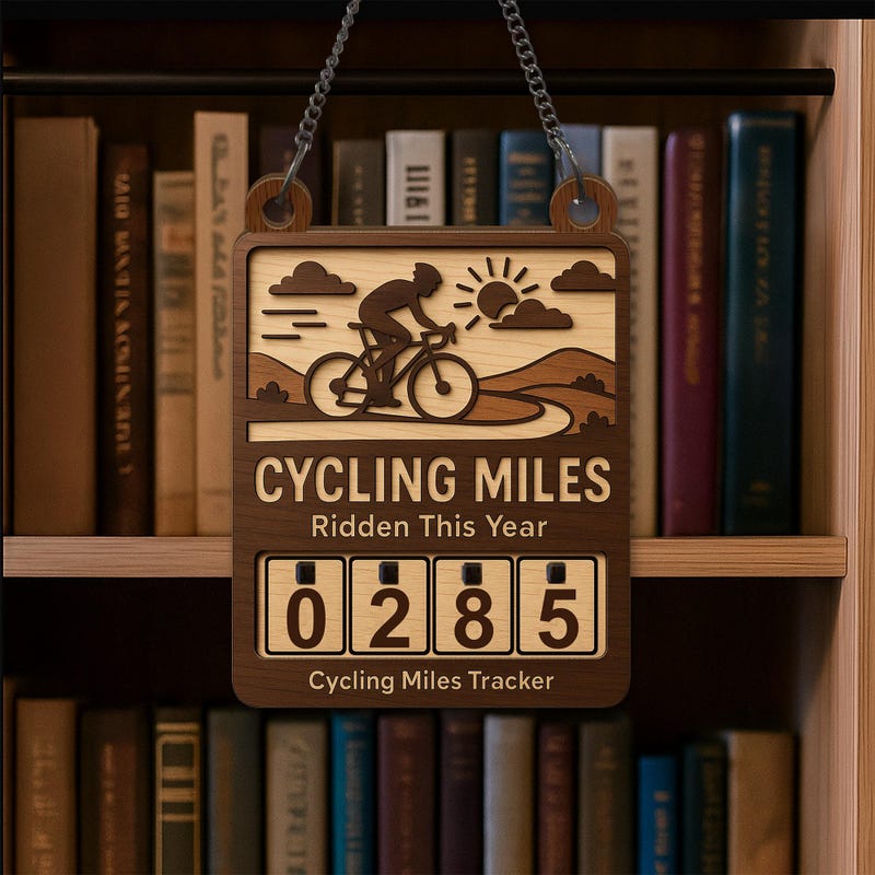 Cycled Miles Tracker - Etsy