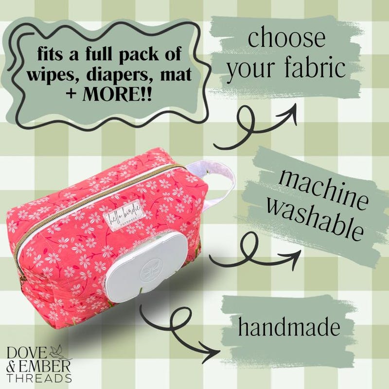 Diaper Wipe Pouch Girls - Etsy