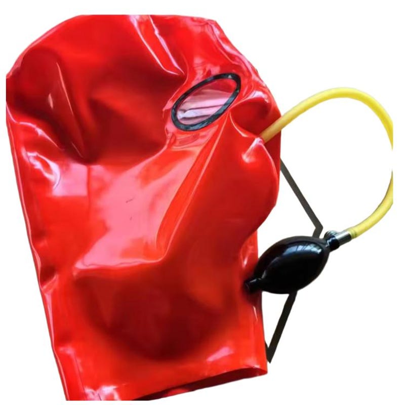 Red Latex Mask Hood - Etsy