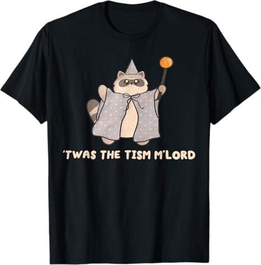 TWAS the Tism M Lord Funny Meme History Knight Raccoon PNG File - Etsy