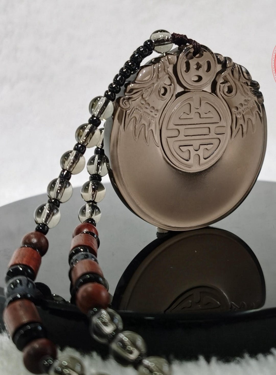 Iceobsidian Dragon Pendant, , Protection Stone Jewelry - Etsy