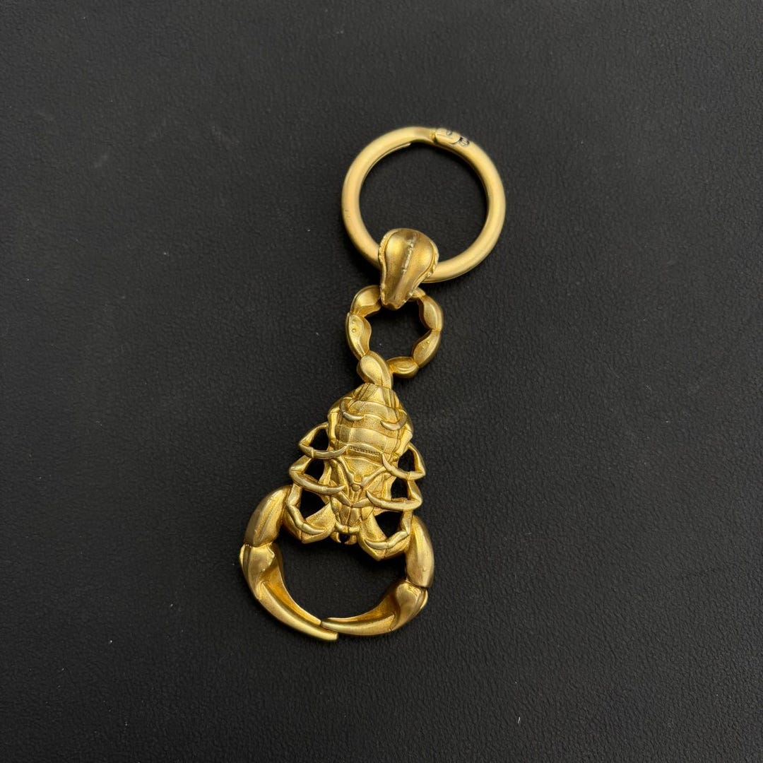 Brass Scorpion Keychain, Vintage Style, Unique Gift for Men - Etsy