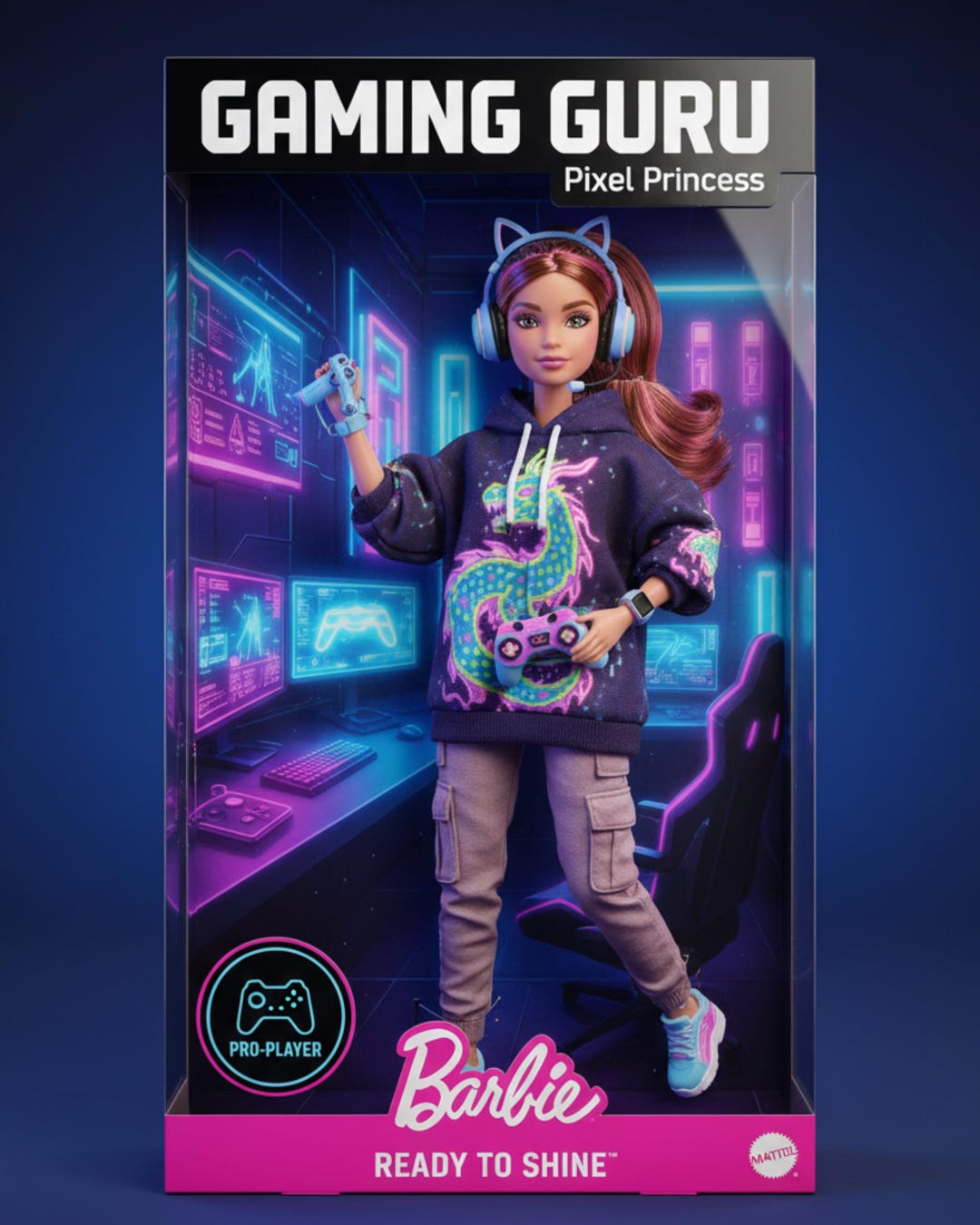 Custom Gaming Doll Portrait: Personalized Digital Art (digital Download ...