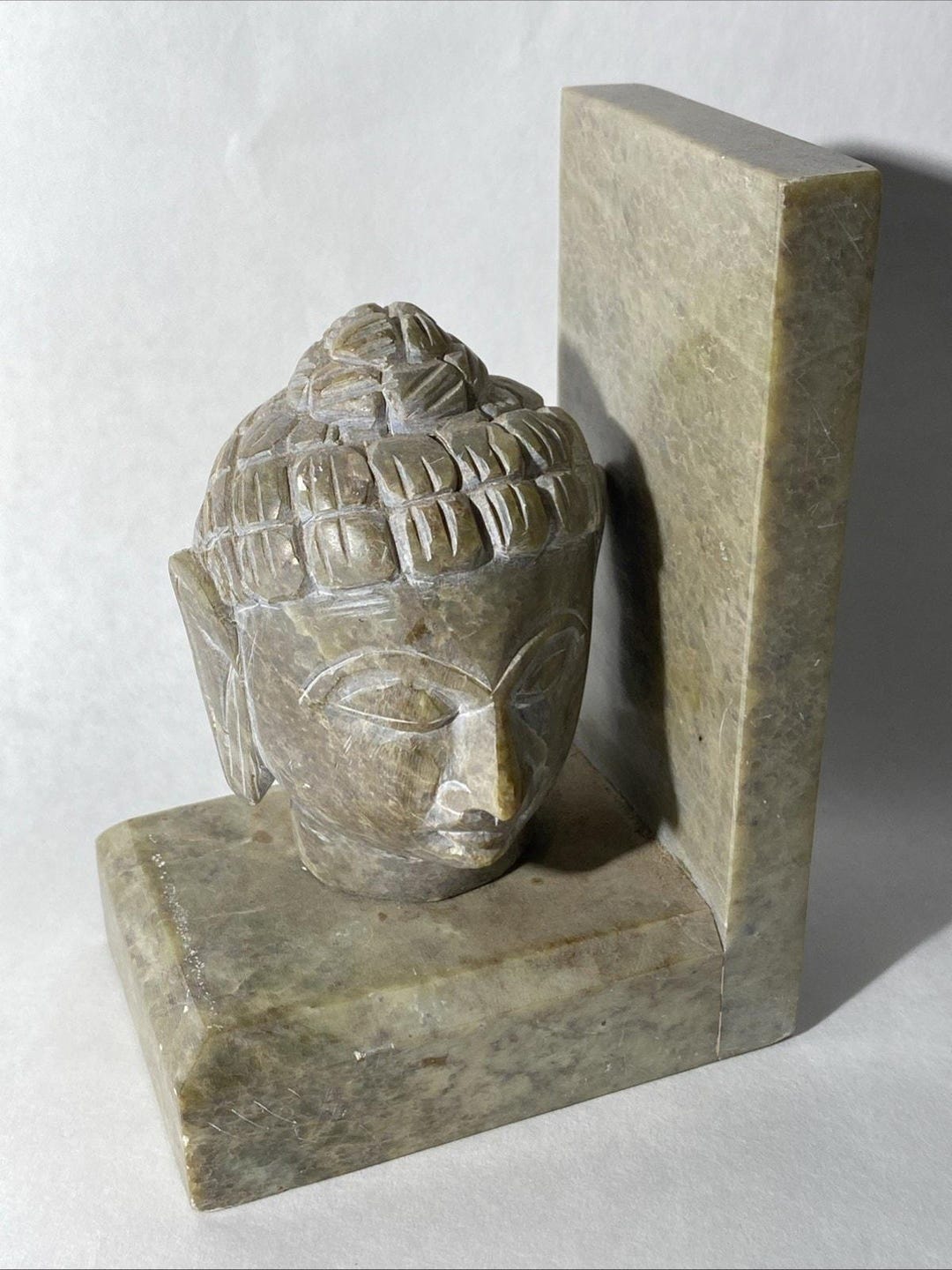 Buddha Bookend Soap Stone 5” Tall - Etsy