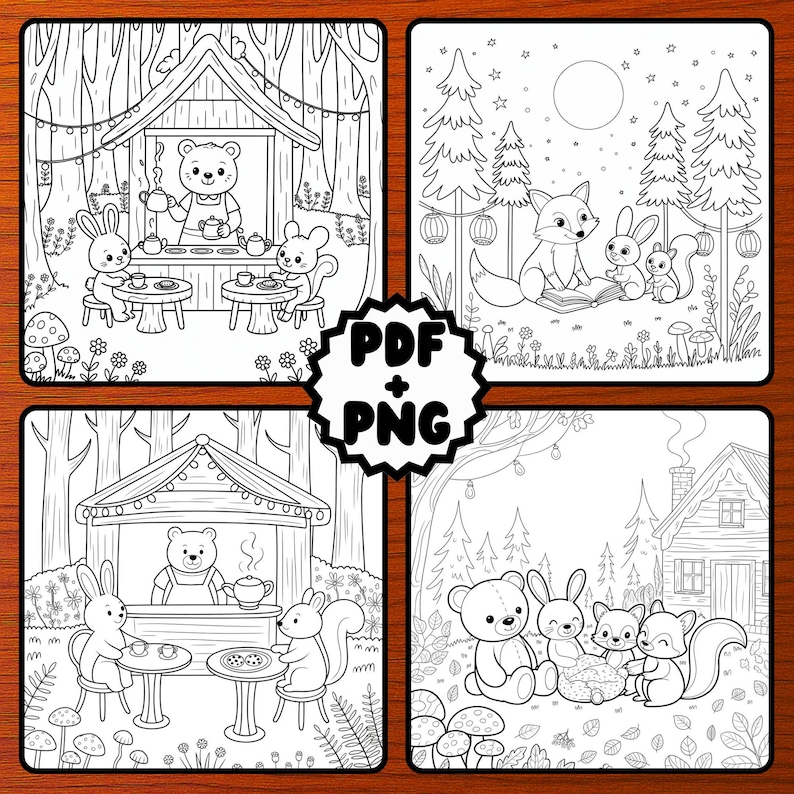Buy Cozy Forest Animals Coloring Book – Bedtime Relaxation (30 ...