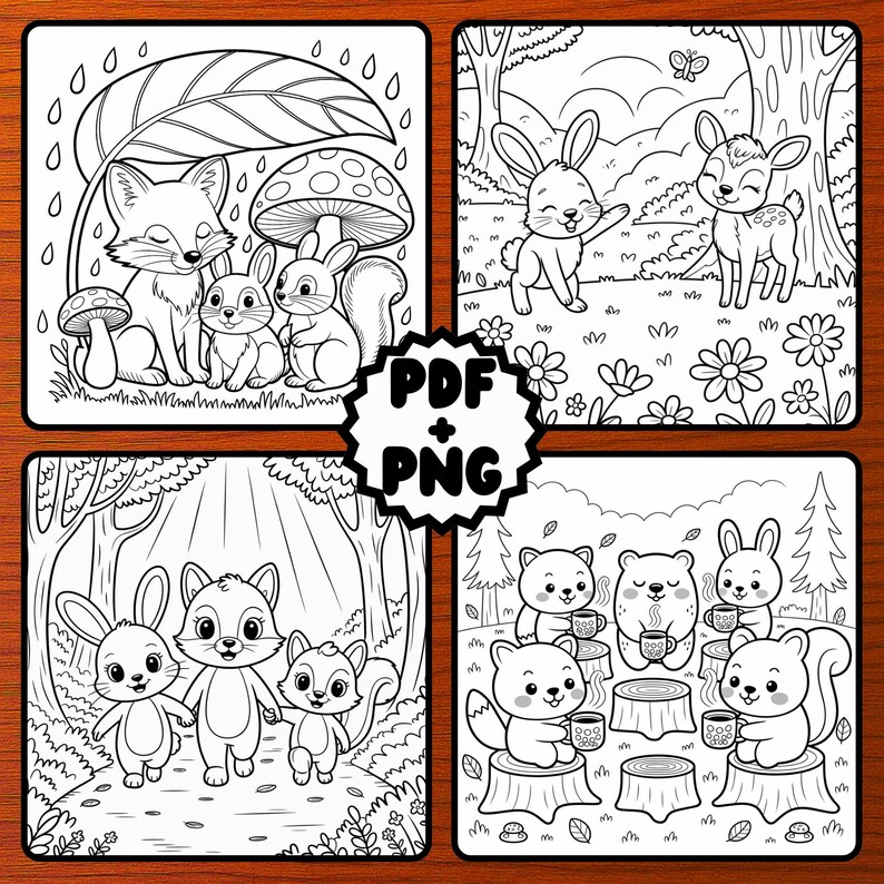Buy Cozy Forest Friends Coloring Book for Kids Ages 3–7 | 25 Printable ...