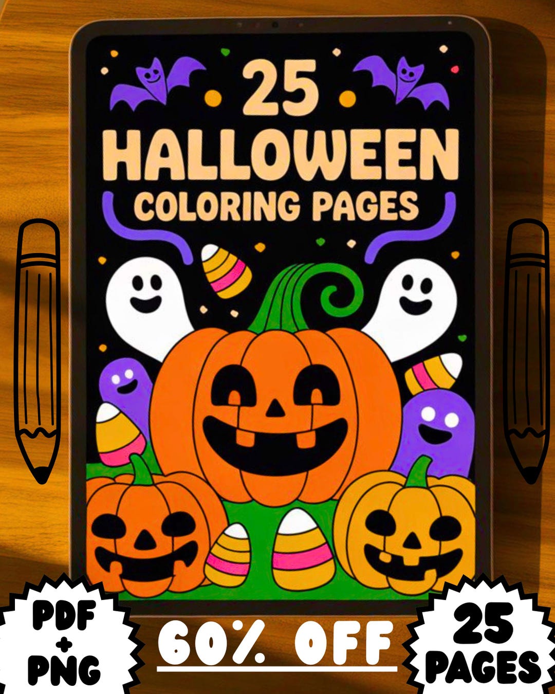 25 Halloween Coloring Pages | Pumpkin Ghost Coloring Book for Kids ...