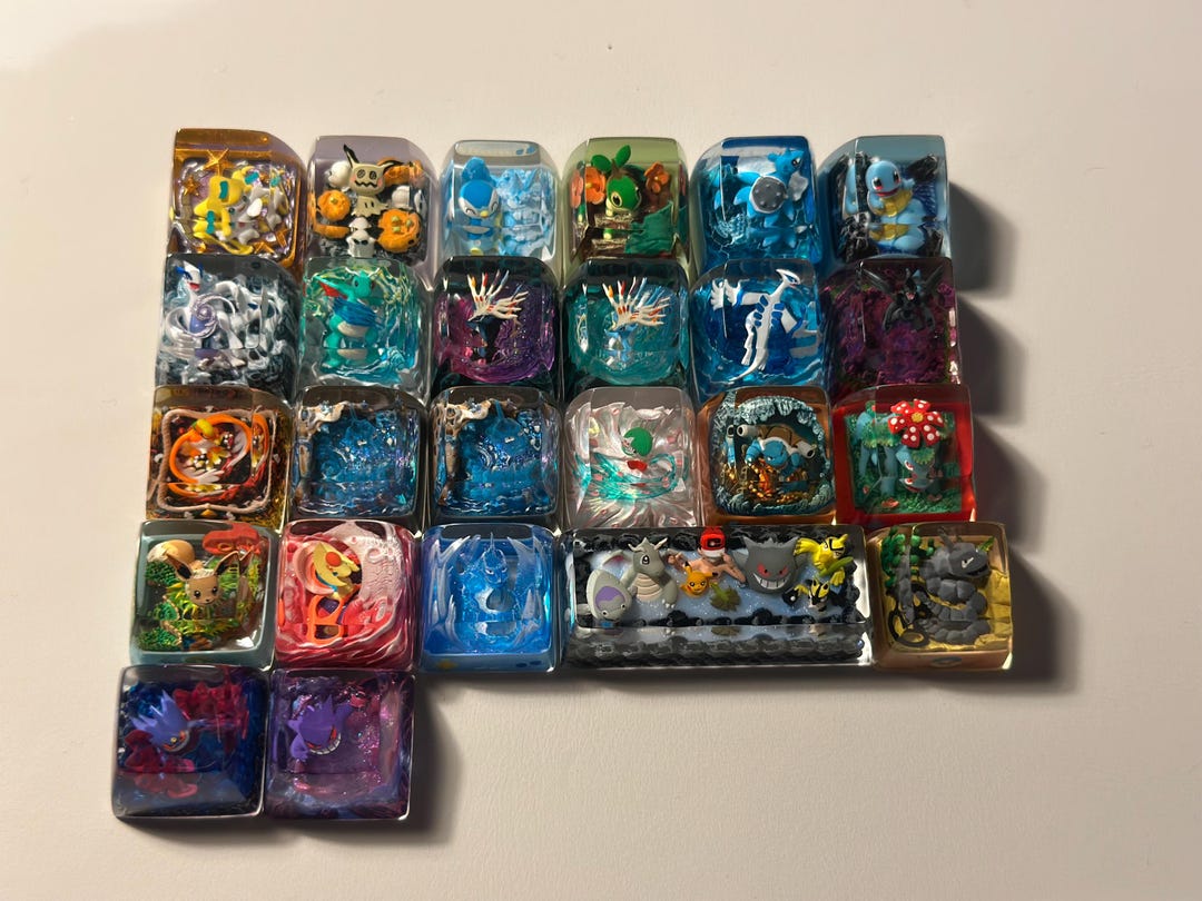 Pokemon Keycap Artisan Resin Keycaps | S-craft | Cherry MX and MX Style ...