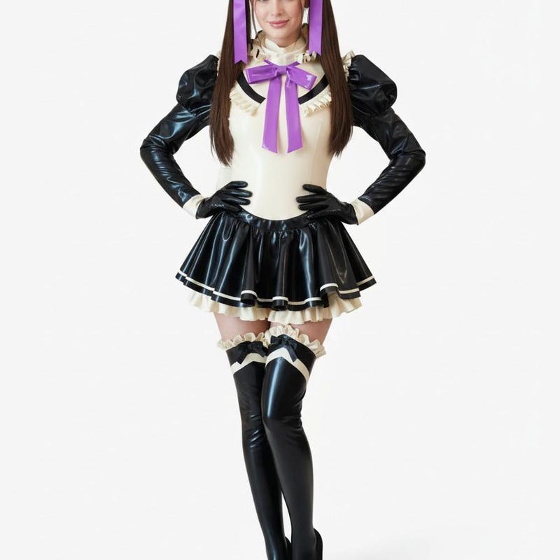 Latex Maid Dress - Etsy UK