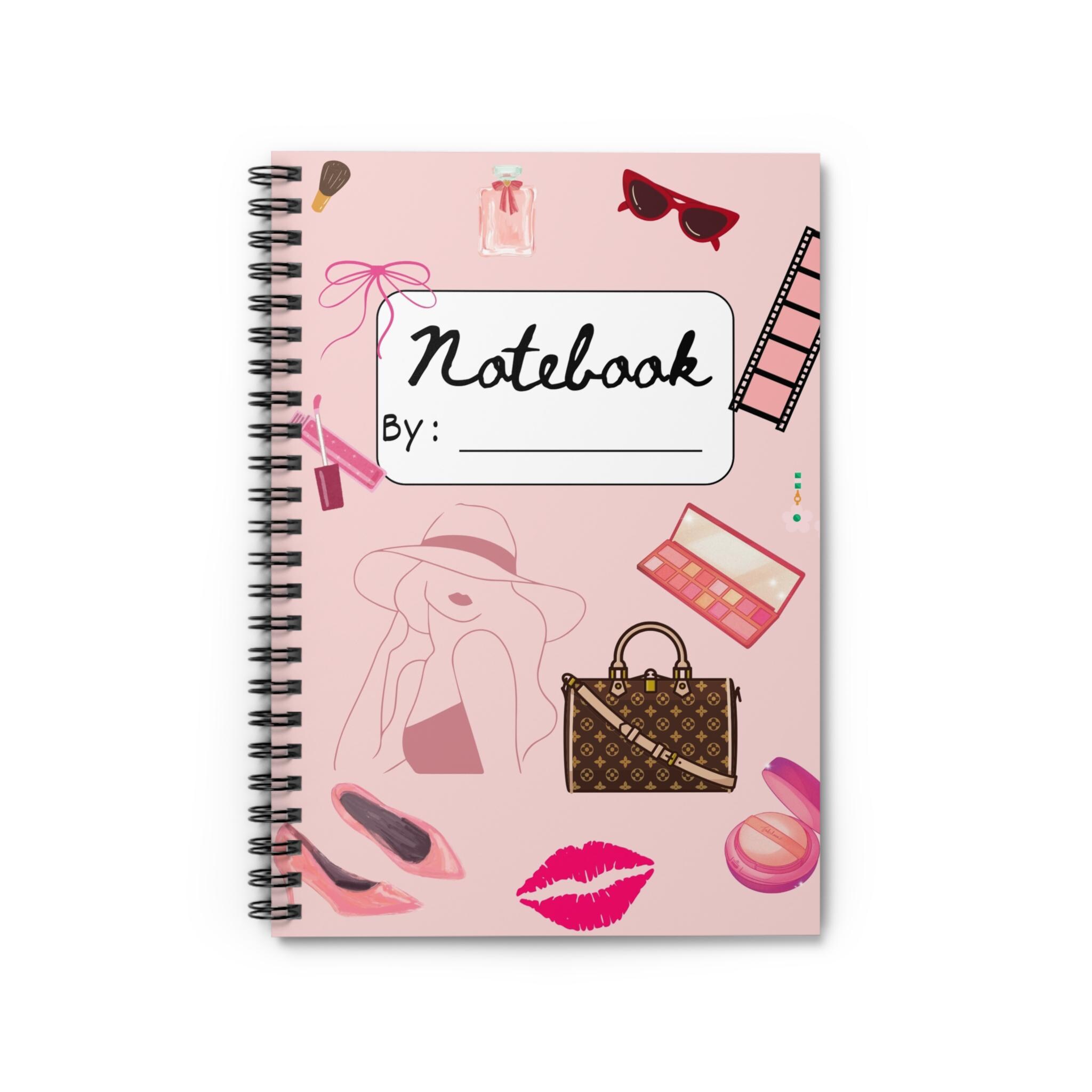 Pink Fashion Notebook: Stylish Journal for School & Work - Etsy