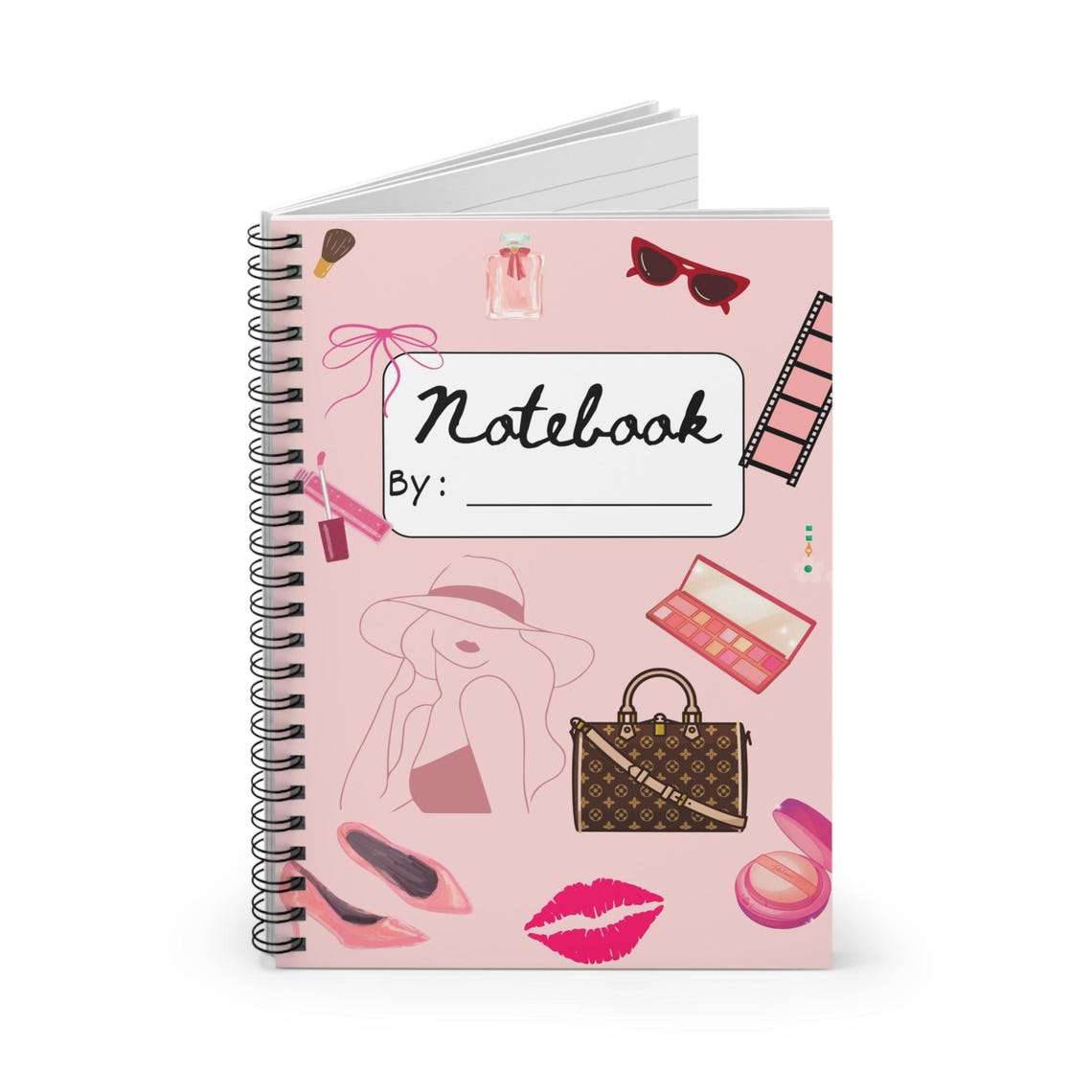 Pink Fashion Notebook: Stylish Journal for School & Work - Etsy