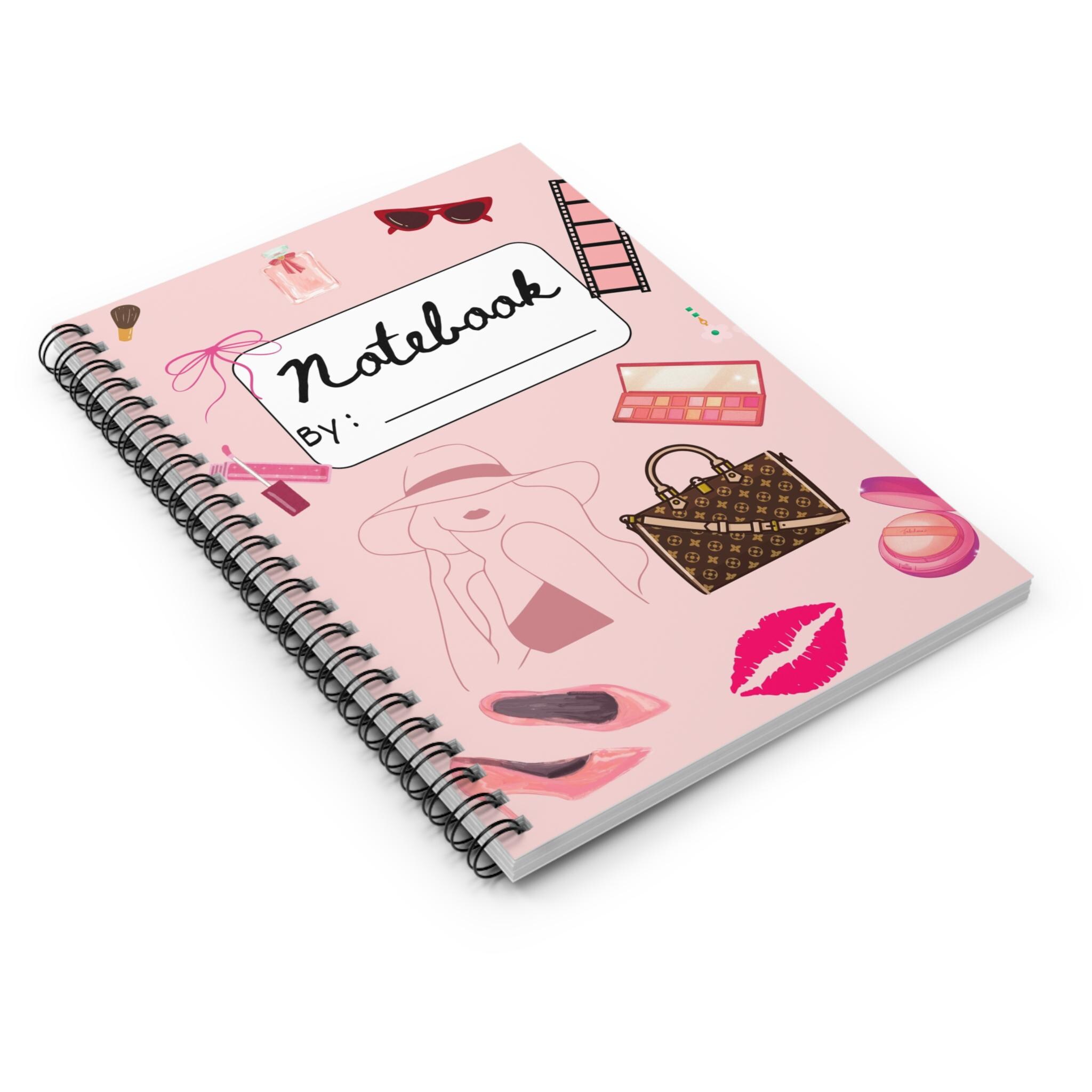 Pink Fashion Notebook: Stylish Journal for School & Work - Etsy