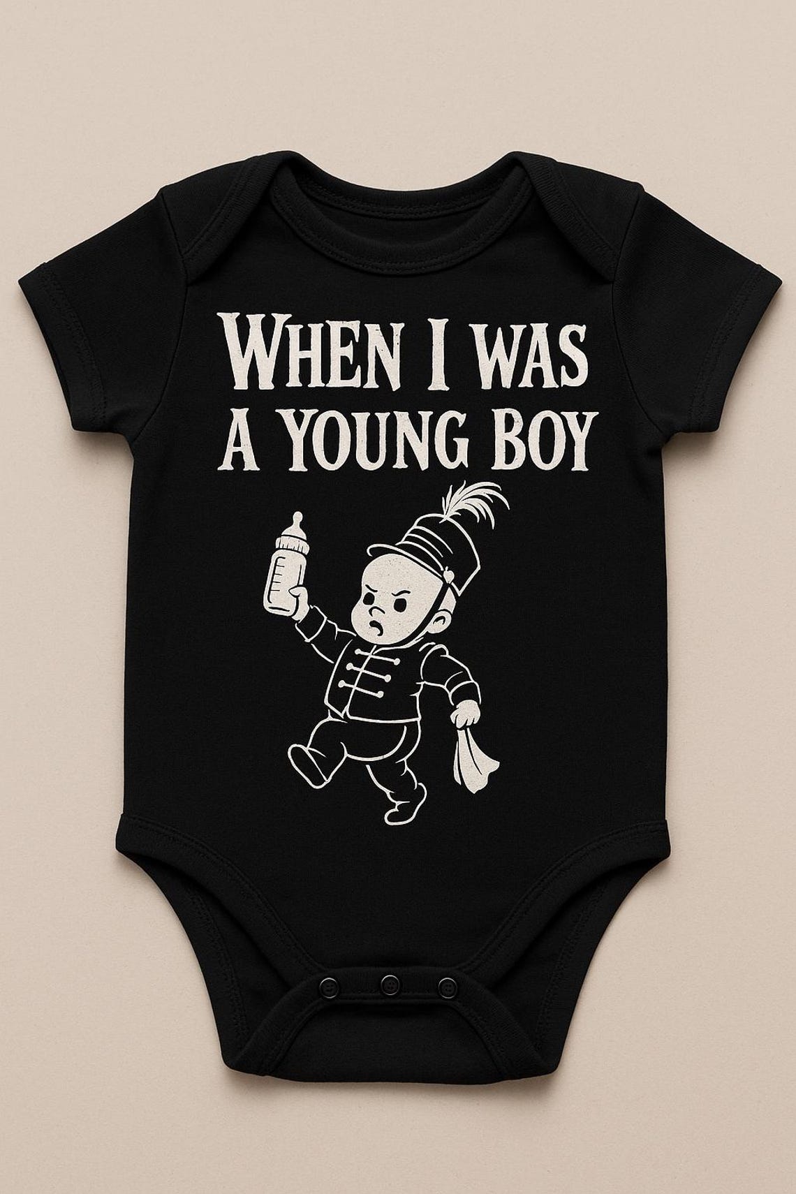 Emo Baby Onesie | “when I Was a Young Boy” Marching Band Bodysuit ...