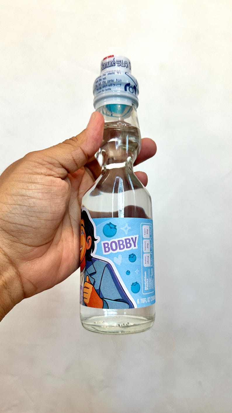 Bobby | Huntrix Soda Pop Label - Etsy
