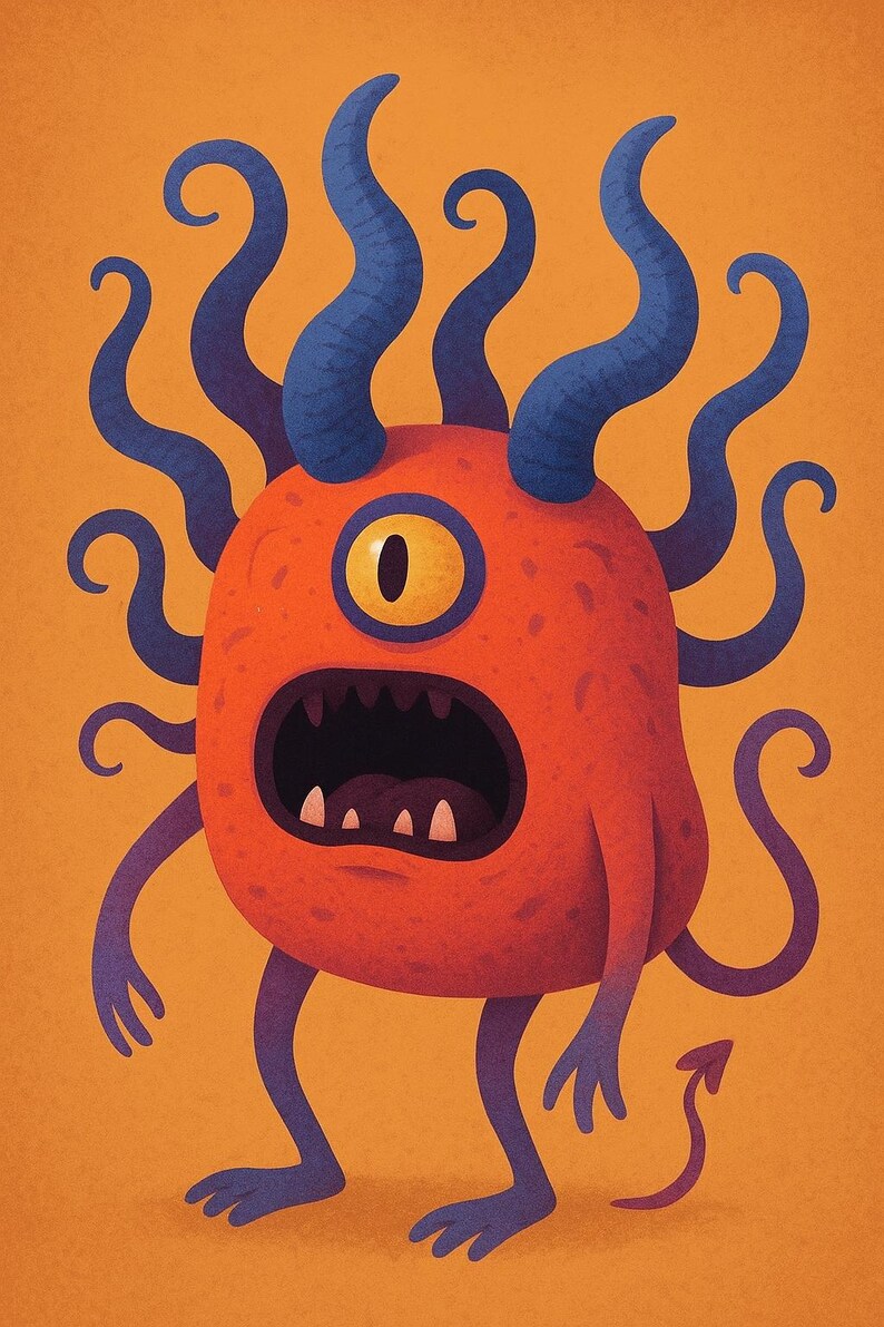 Surreal Cosmic Character Art Print • Digital Download Wall Decor ...