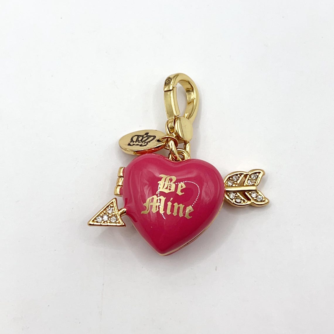 B08-juicy Couture Pink Heart Locket With Arrow Charm - Etsy