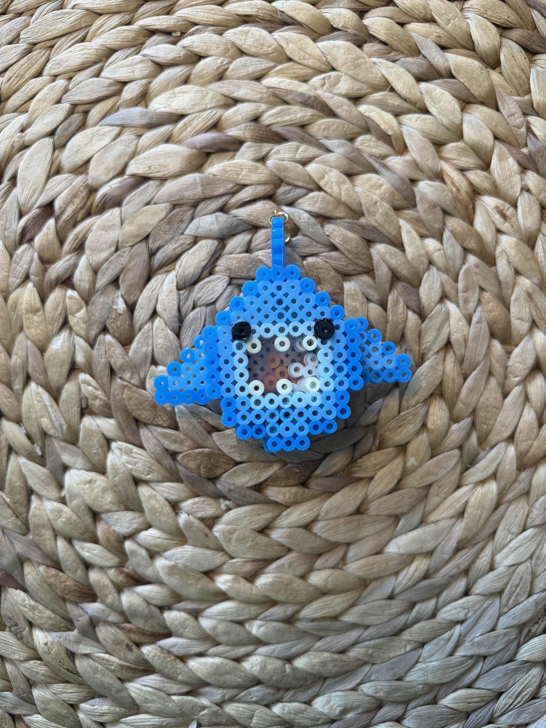 Shark 3D Perler Tamagotchi Shaker Keychain - Etsy
