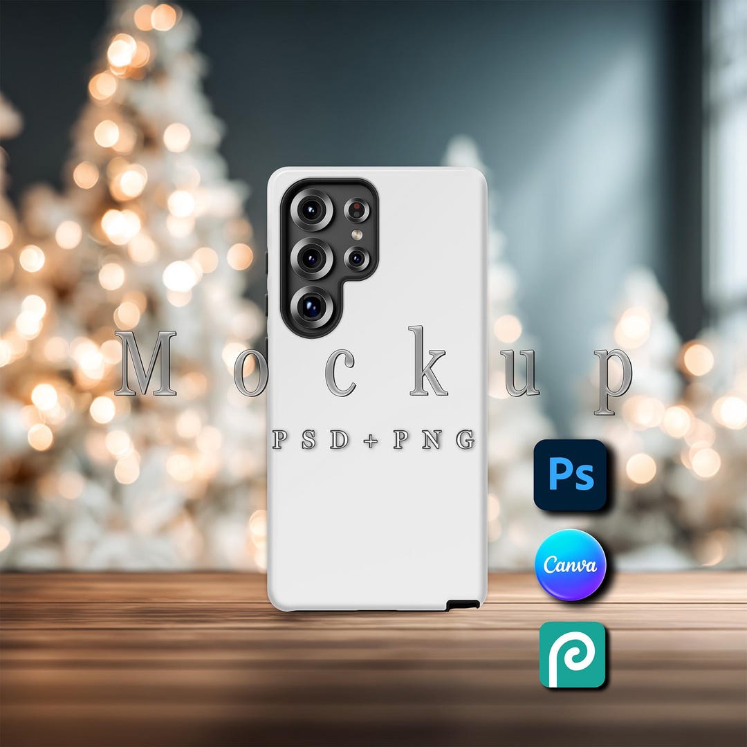 Samsung Galaxy S25 Ultra Case Mockup: PSD Canva PNG (digital Download ...