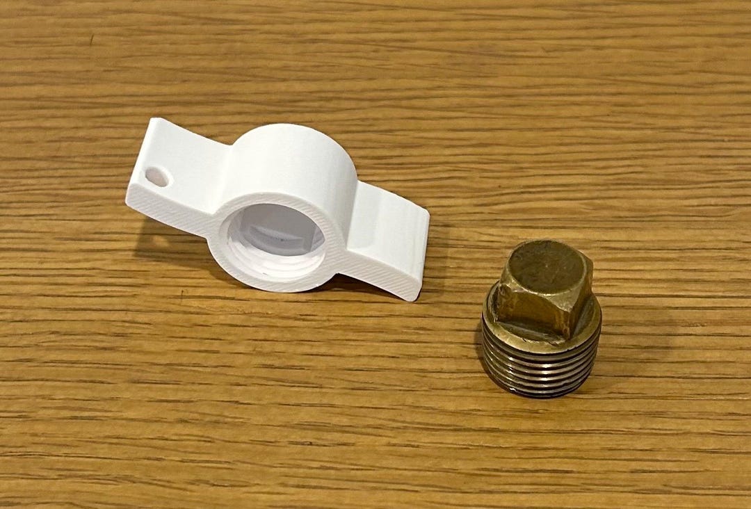 3D Printed Boat Drain Plug Tool | 1/2" NPT, Keychain Storage - Etsy