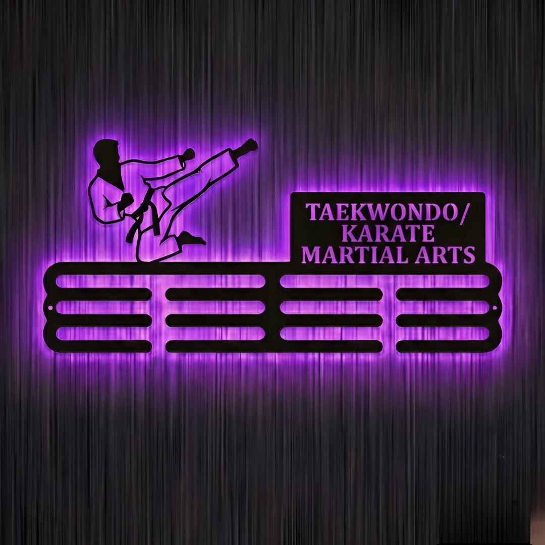 Personalized Taekwondo Karate Wall Sign With Name, Martial Arts Room ...