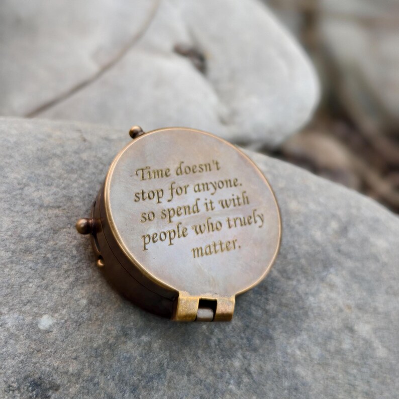 Personalized Working Compass With Custom Engraving, Vintage Pocket ...