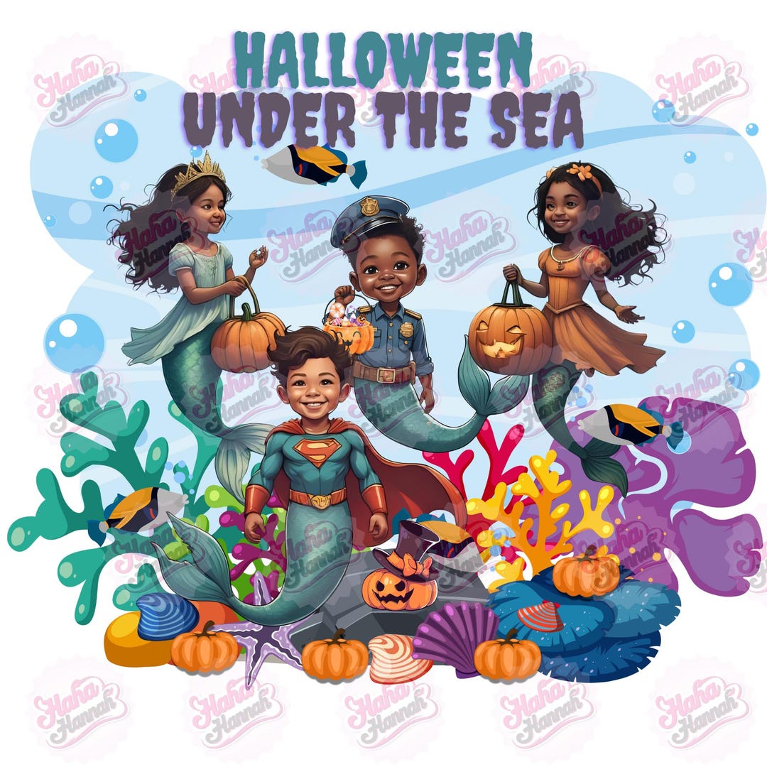 Halloween Under the Sea - DIGITAL FILE PNG - Etsy