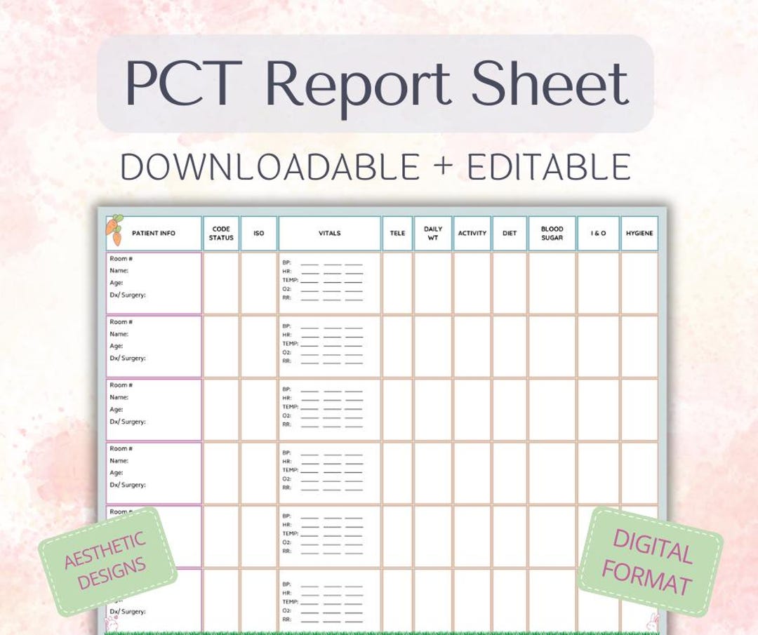 The Only Report Sheet You Will Ever Need for Pct's: Quirky Animal ...