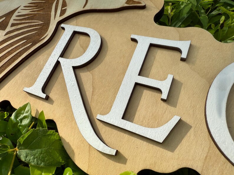 Custom Mallard Duck Name Offset Sign, 3D Letter Nursery Name Sign, Home ...