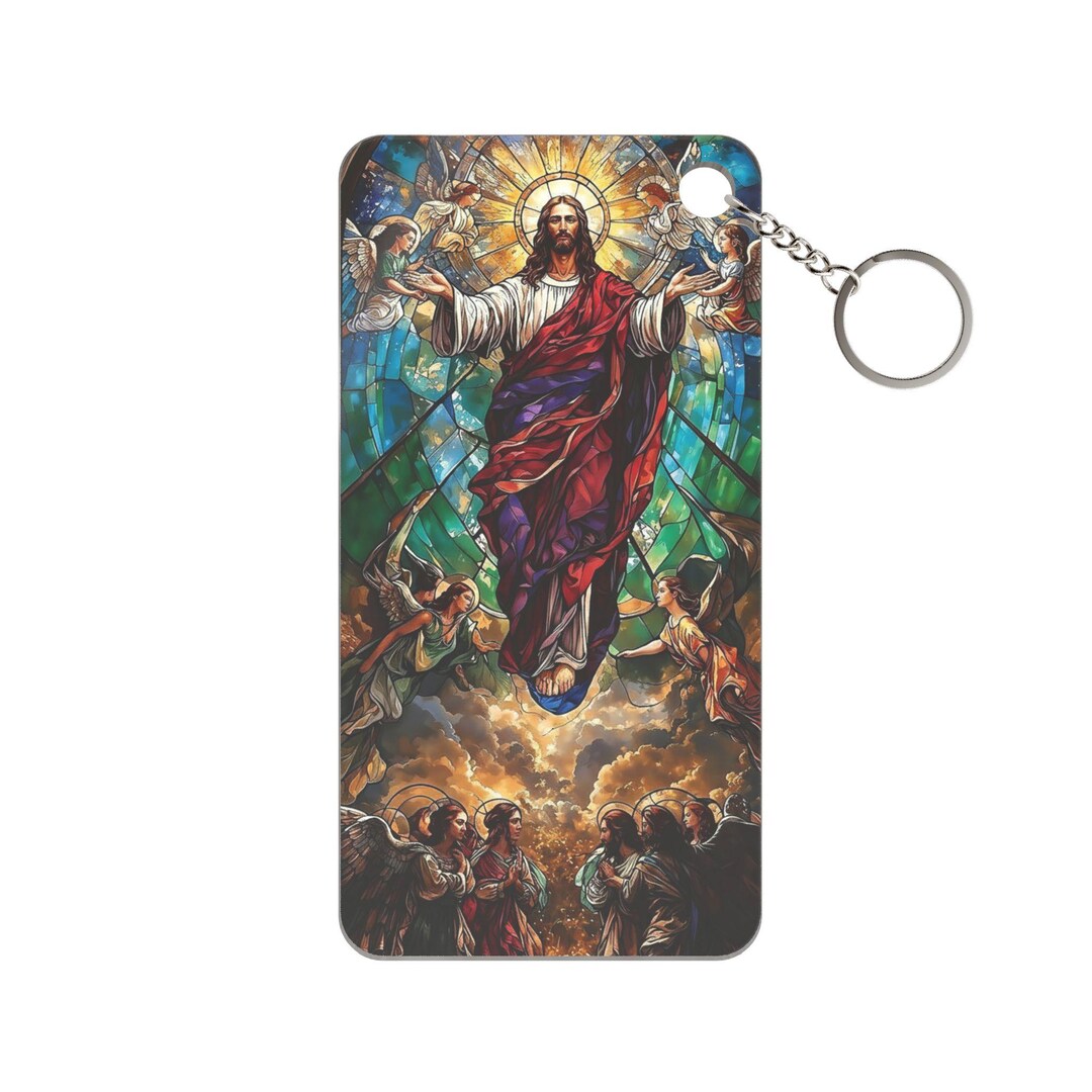Jesus Christ Keychain Christian Gift – Religious Catholic Key Ring ...
