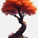 A Highly Detailed Watercolor Tree Clipart, Green Tree Illustration (PNG ...