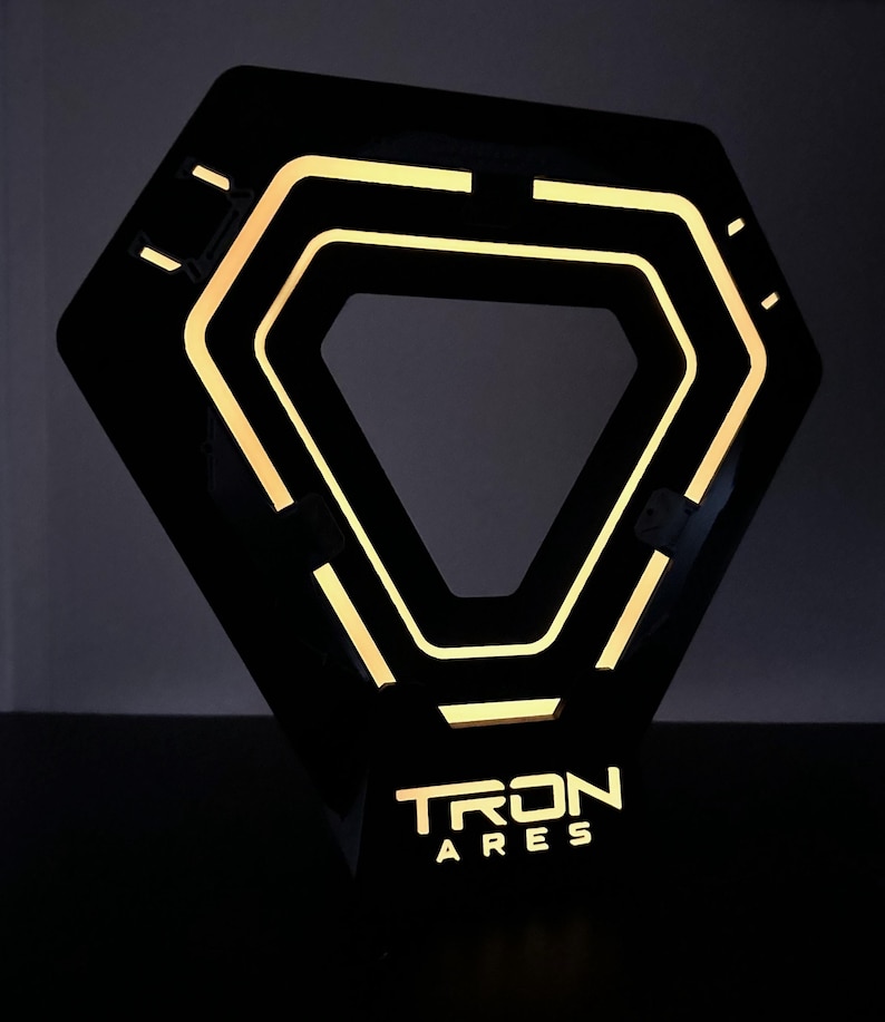 Tron Ares Identity Disc Display - Sci-fi Collectible - 3D Printed ...