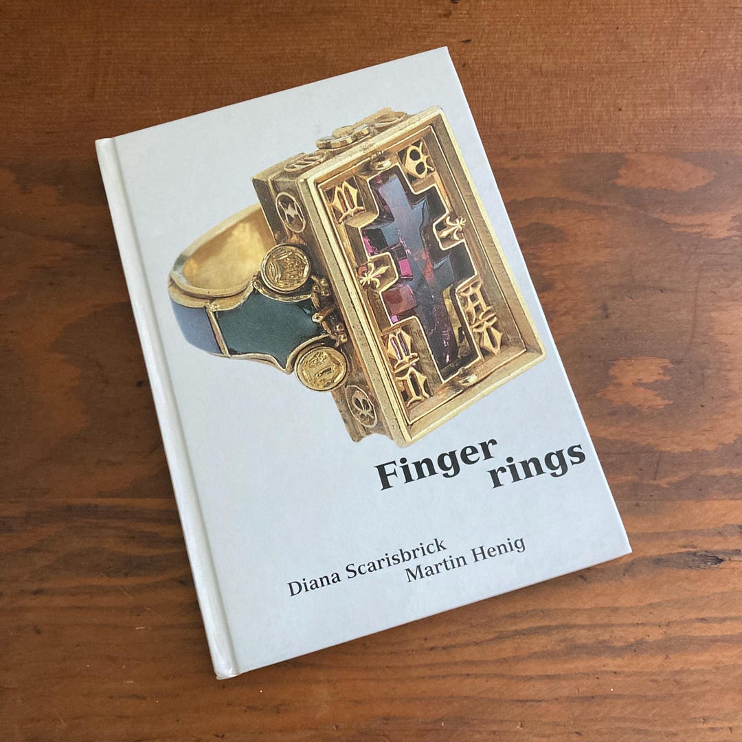 RARE Antique Jewelry Reference Book: Finger Rings, Diana Scarisbrick ...