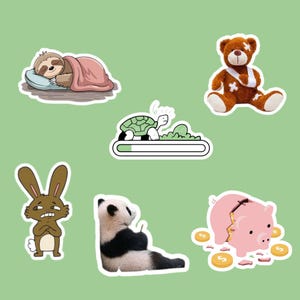 Mental Health Sticker Pack: 18 Funny Vinyl Stickers for Laptop, Water ...