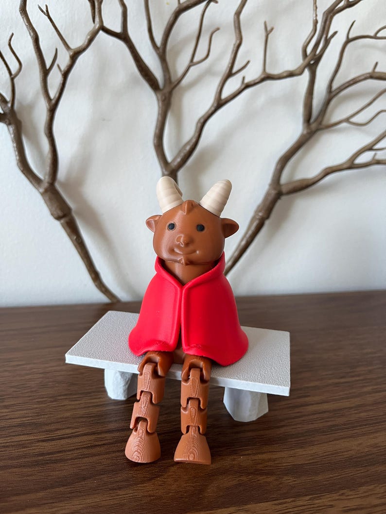 Flexi Goat 3D Model: STL & 3MF Files - Etsy