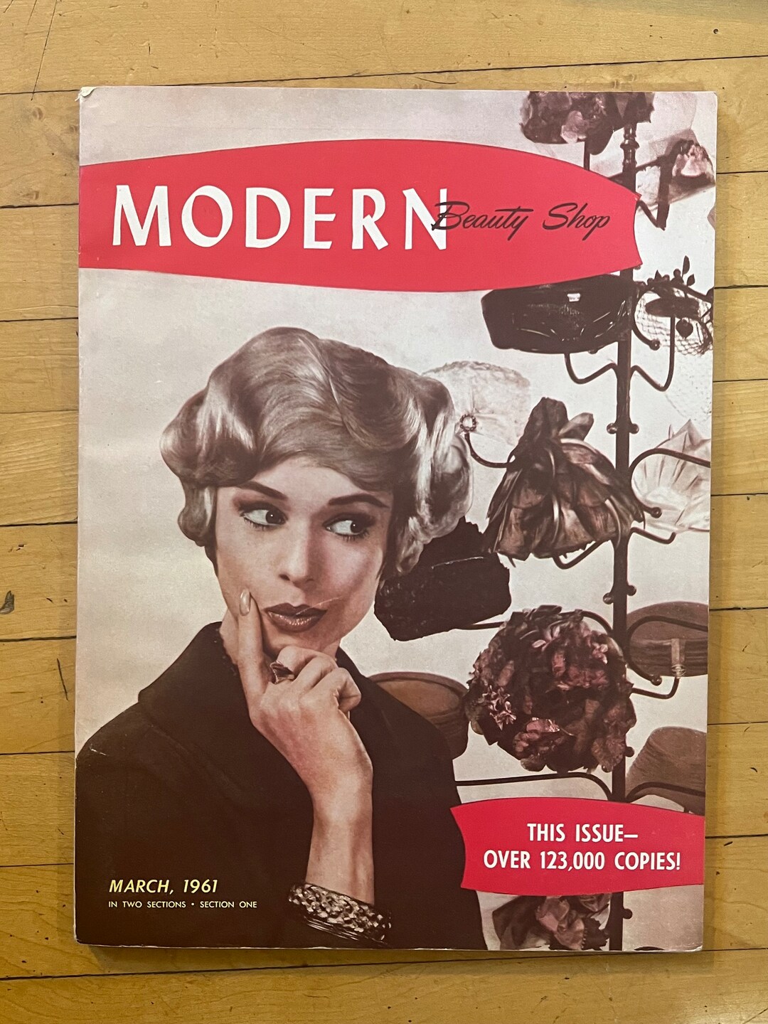 Fold-out Poster & Modern Beauty Shop Magazine. March 1961. Great ...