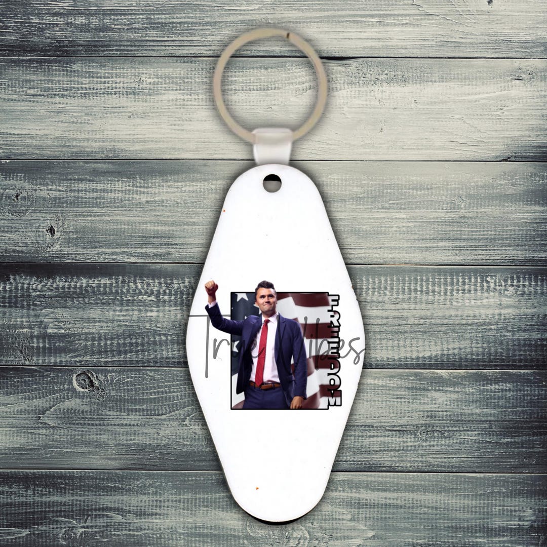 Charlie Kirk Keychain: American Flag Freedom Key Ring - Etsy