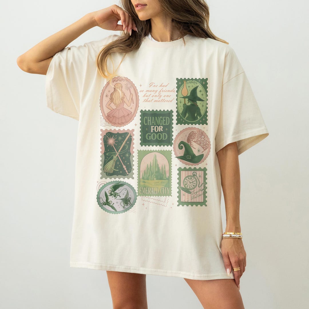 Wicked Changed for Good Stamps Sweatshirt, Defy Gravity Broomstick ...