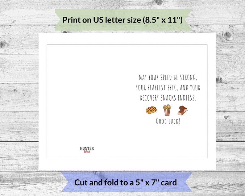 Printable "good Luck" Card: Cycling, Triathlon, Swimming, Running, Bike ...