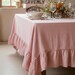 White Lace Ruffle Tablecloth: Chic Wedding Table Decor - Etsy